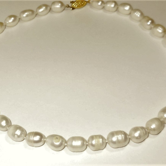 Jewelry | Natural Pearl Off White Color Necklace Beaded | Poshmark